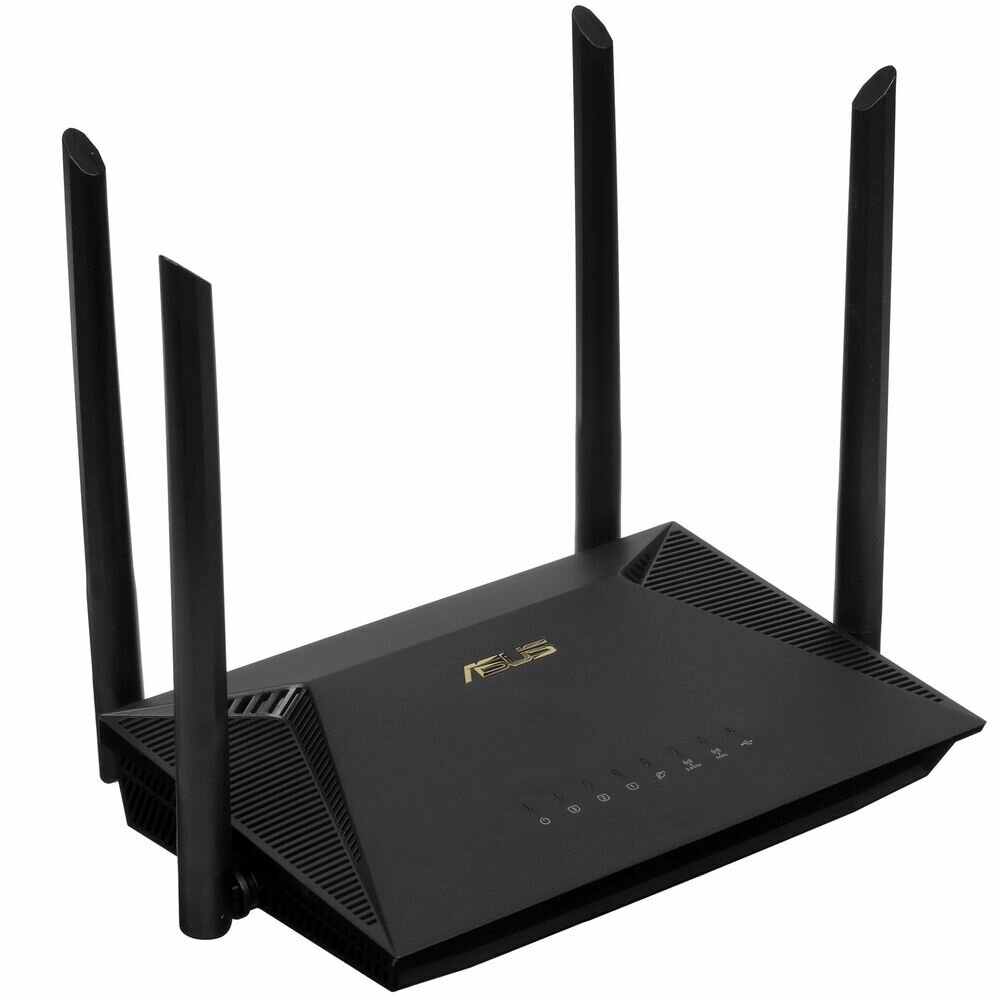 Беспроводной маршрутизатор ASUS RT-AX1800U, 802.11ax, 1775Мбит/с, 2,4 ГГц и 5ГГц, 3хLAN, 1хWAN, USB Type-A