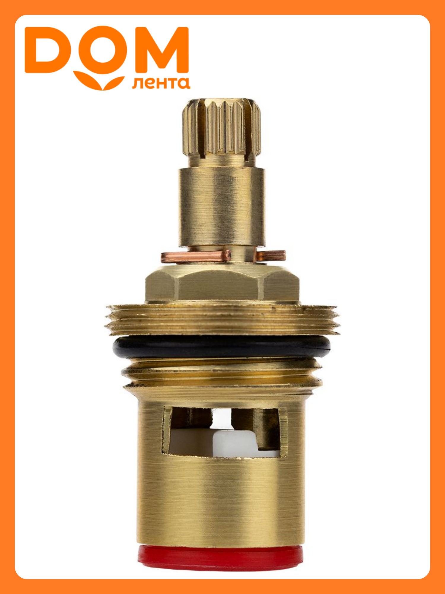 Кран-букса керамическая, 1/2", 8 мм х 20 шл, угол поворота 180°