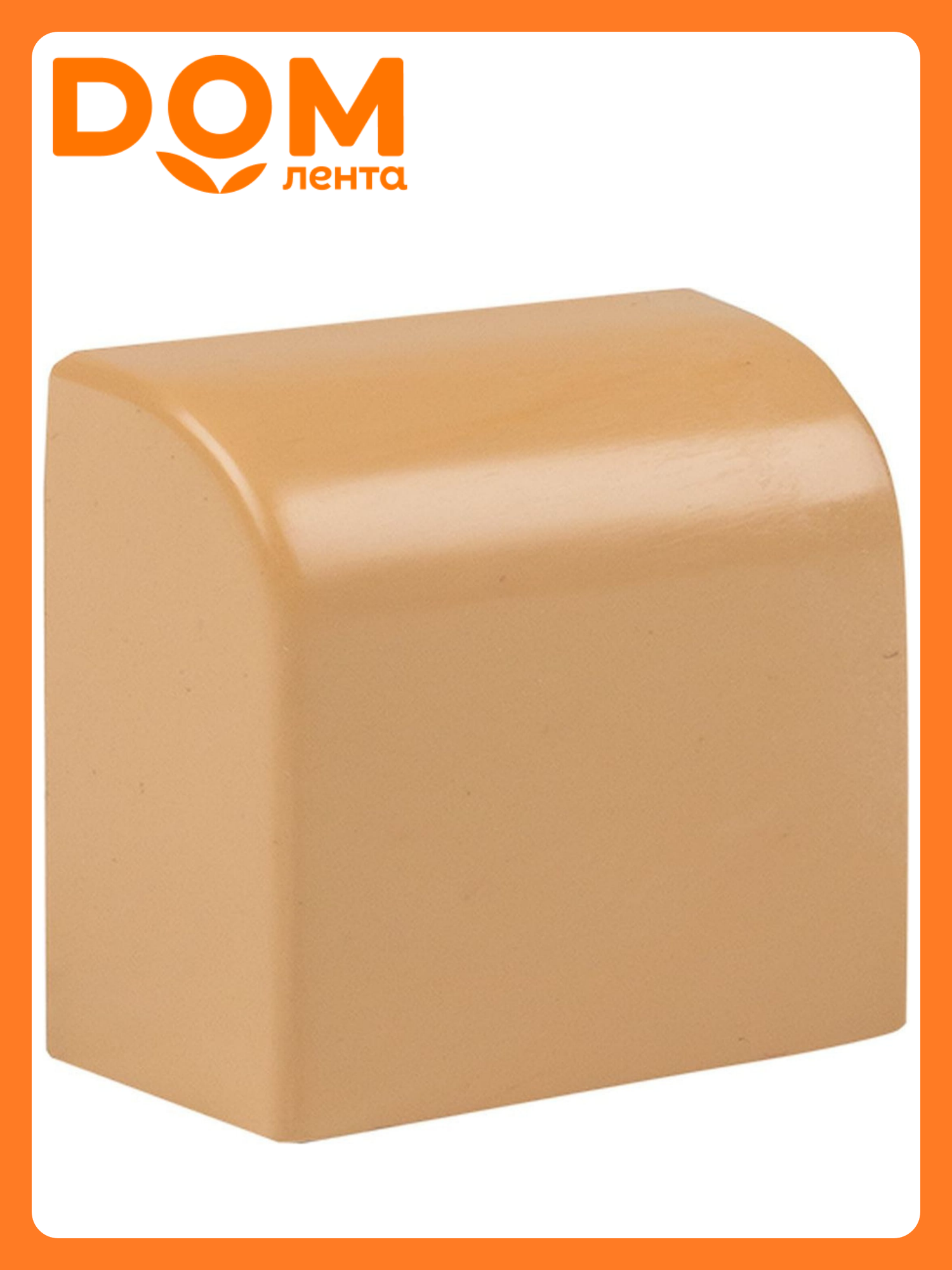 Заглушка EKF PROxima, пластик, цвет светлое дерево, 40x25 мм