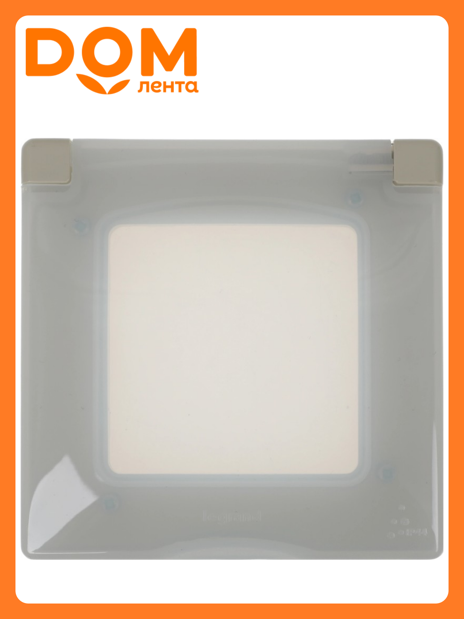 Рамка Legrand Etika 672560, ABS пластик, 2 поста, IP44, желтая