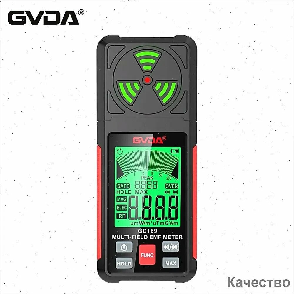 GVDA Детектор излучения электромагнитного поля GD189 многопрофильный EMF метр