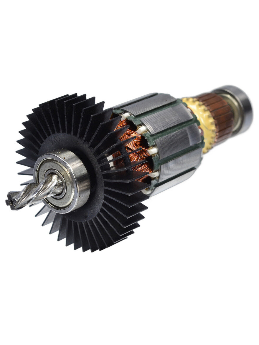 Ротор (Якорь)(L-127 мм, D-38 мм 4 зуба, поворот влево) для дрели Black & Decker BEH550 TYPE 2