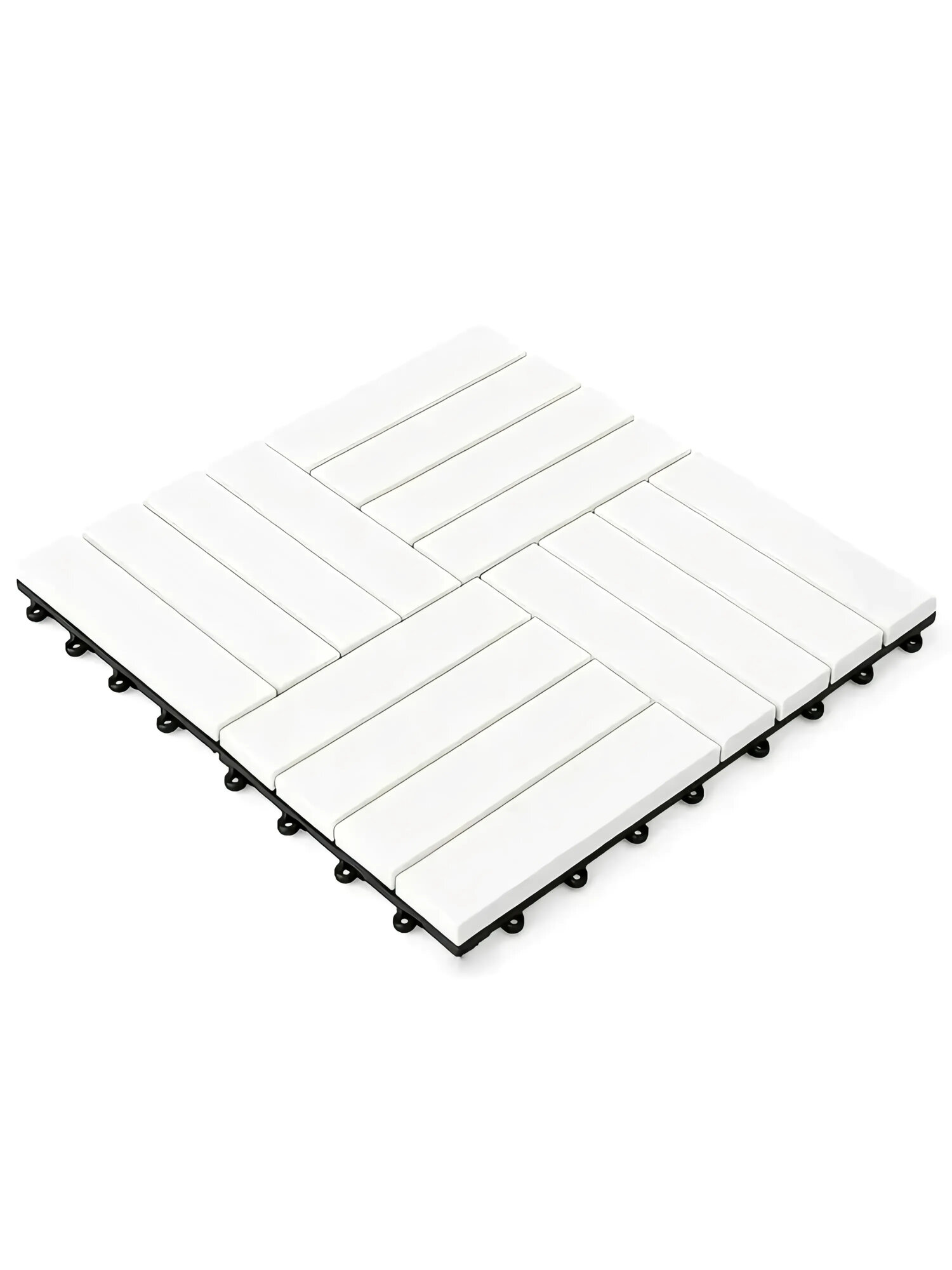 Паркет модульный выльгорт 30х30х3 см, белый, массив сосны, 0,37 кв. м, 4 шт.