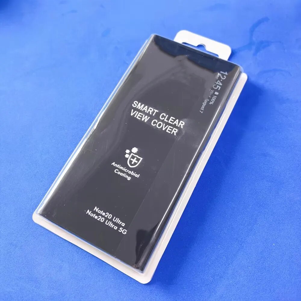 Черный чехол Smart Clear View Cover для Samsung Note 20 Ultra