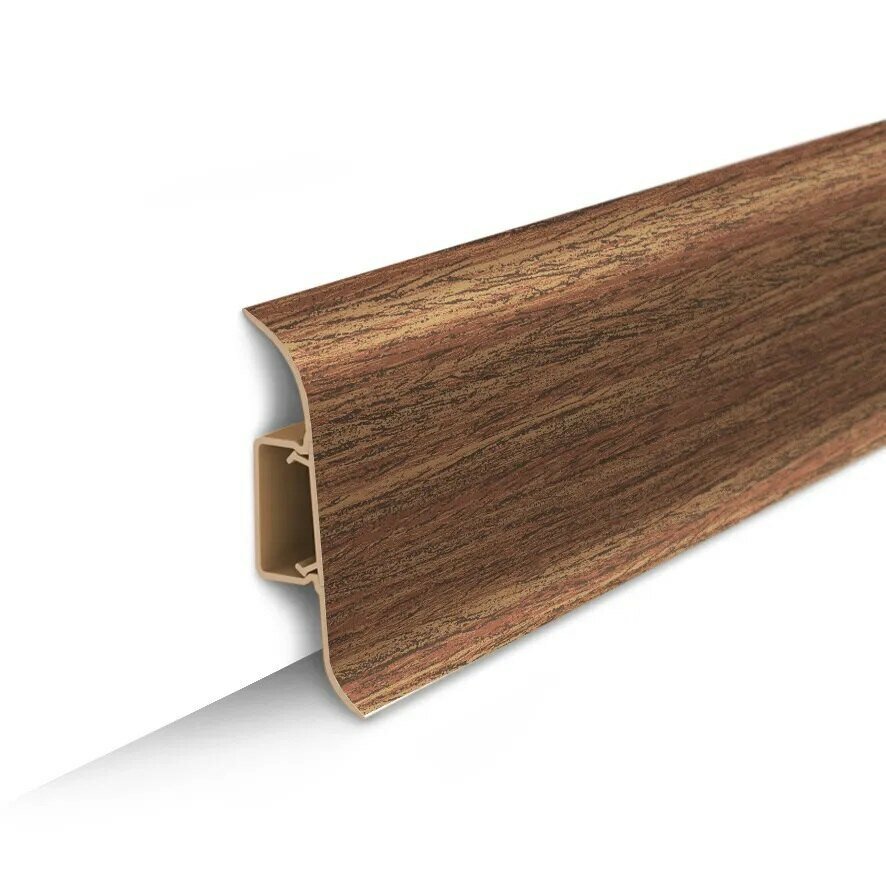 Пластиковый плинтус Идеал Classic 3D 70 мм Ольха 341, 1 шт.