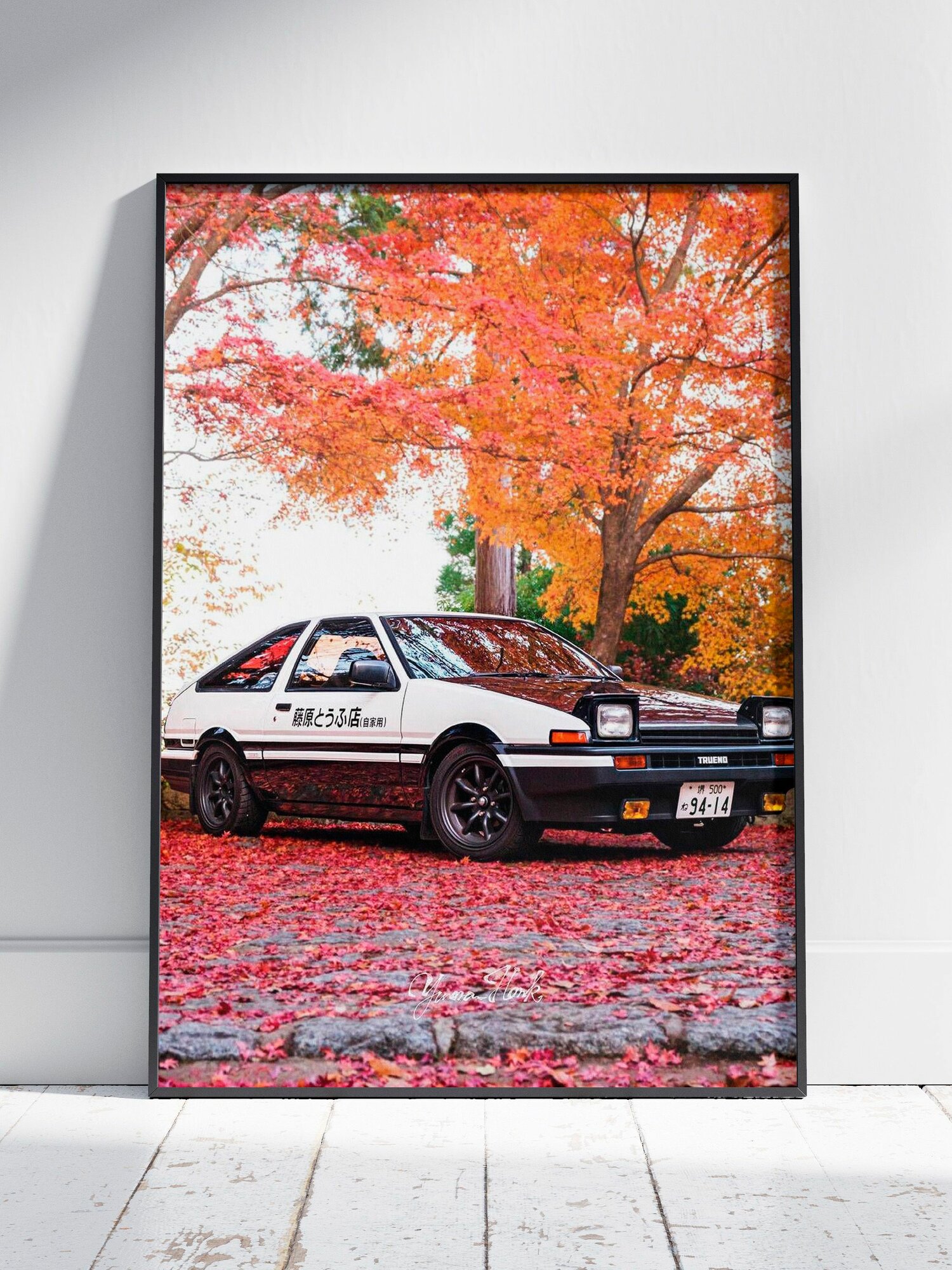Плакат на стену для интерьера Авто и Мото (Тойота AE86 - Toyota AE86 1) - Постер по транспорту формата A3 (30x42 см)