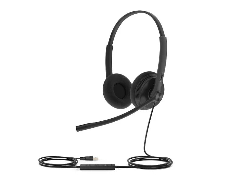 Проводная USB-гарнитура Yealink UH34 Lite Dual UC, HD звук
