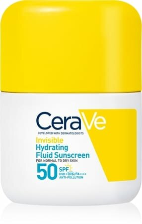 Средство солнцезащитное CeraVe Invisible Hydrating Fluid Sunscreen SPF 50, флюид, 50 мл