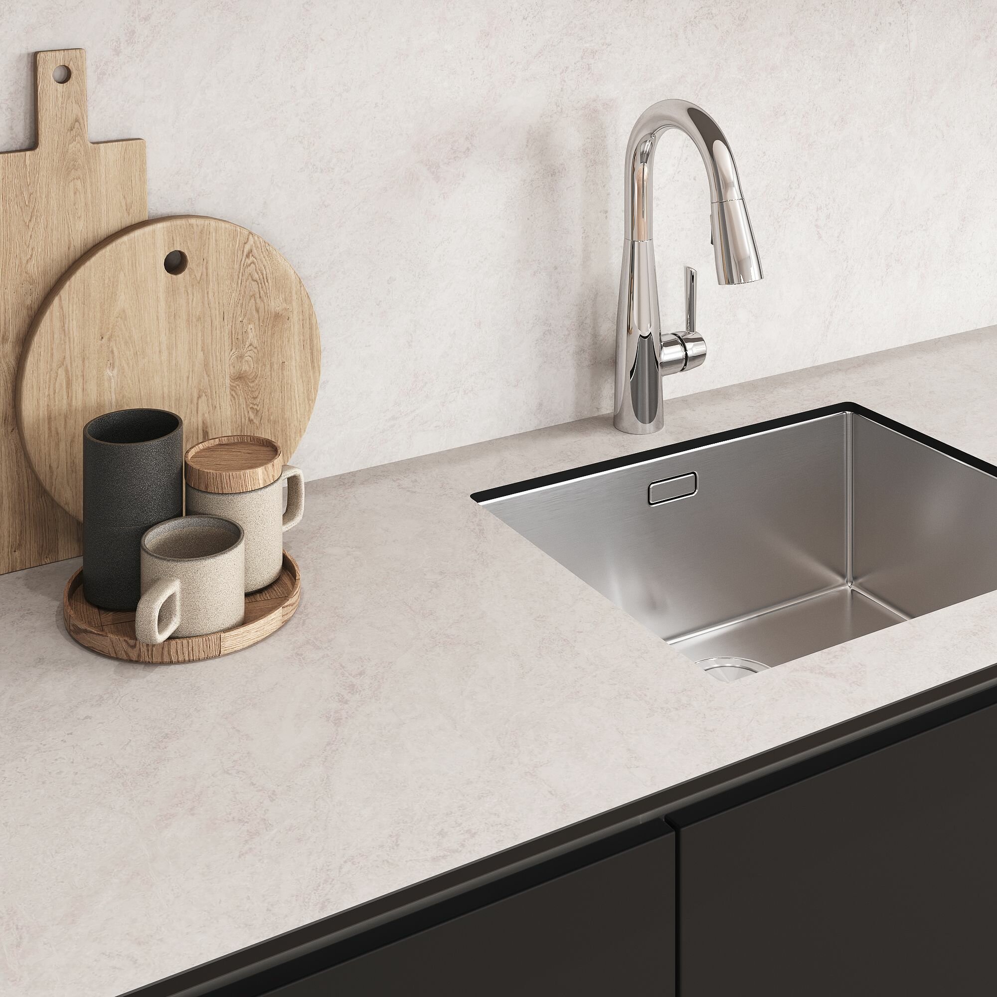 Комплект столешница и фартук HPL Compact Фатса 1200х600, Slotex