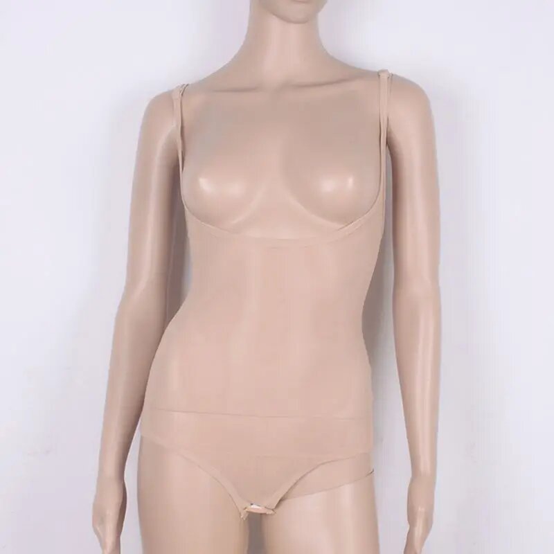 Бежевое боди XL, поддерживающее грудь, nude