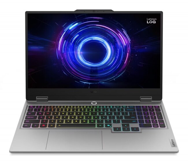 Lenovo Ноутбук Lenovo LOQ 15IRX10 83JE00YPPS (Core i7 13700HX-2.10ГГц, 16ГБ, 512ГБ SSD, 8ГБ GFRTX5050, 1Гбит LAN, WiFi, BT, WebCam, 15.6 1920x1080 IPS матов, без ОС), серый