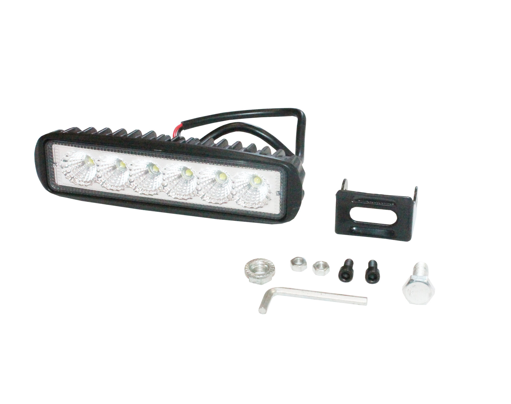 Фара светодиодная (прямоугольная) 18W 156х42х40 ближний 9 30V (YADA)