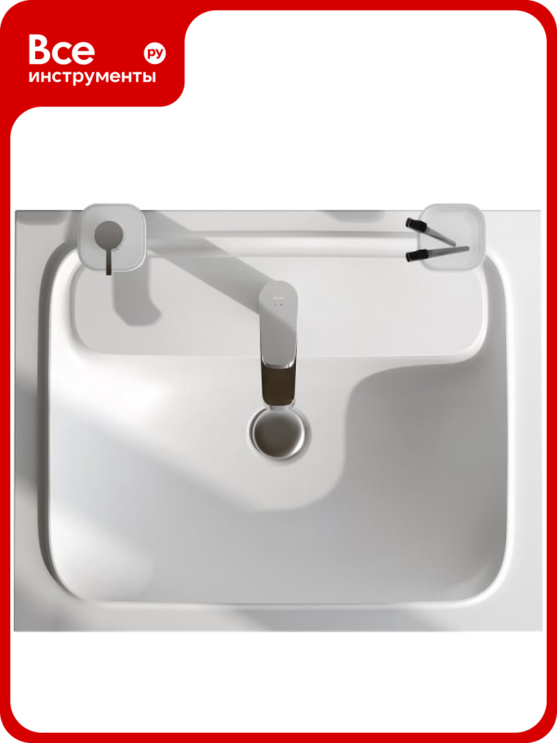 Мебельная раковина AM.PM Func литьевой мрамор, 60 см, цвет белый матовый M8FWPC0600WM