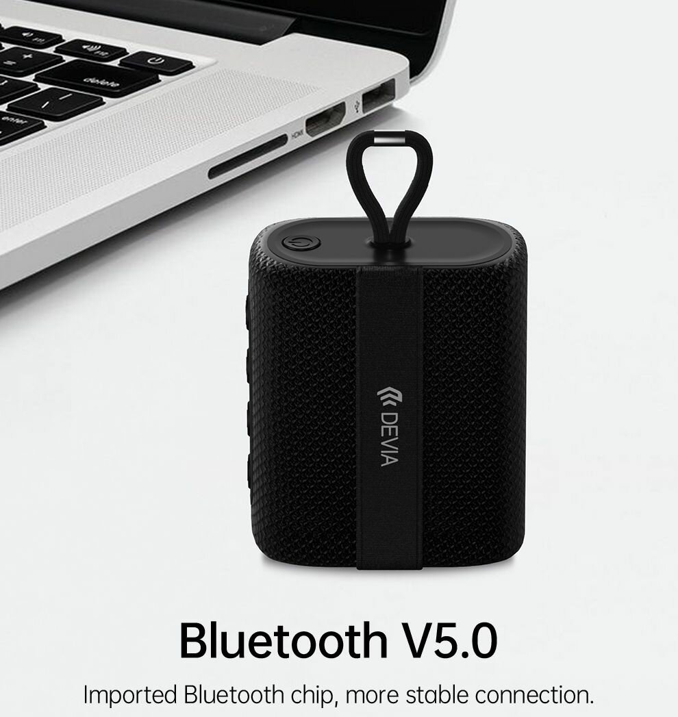 Беспроводная колонка DEVIA Kintone Series Lanyard Speaker черный