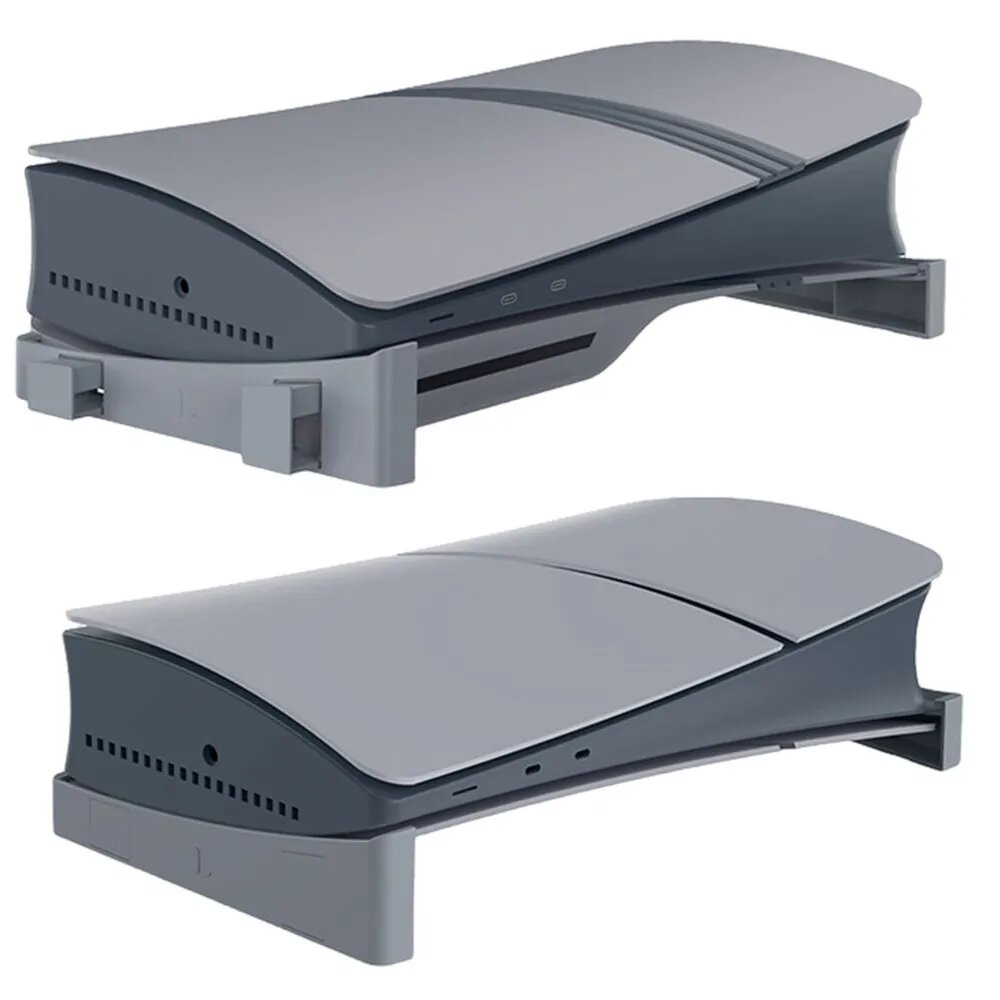 Подставка для горизонтальной установки PS5 Pro и PS5 Slim из АБС-пластика цвета ретро-серый