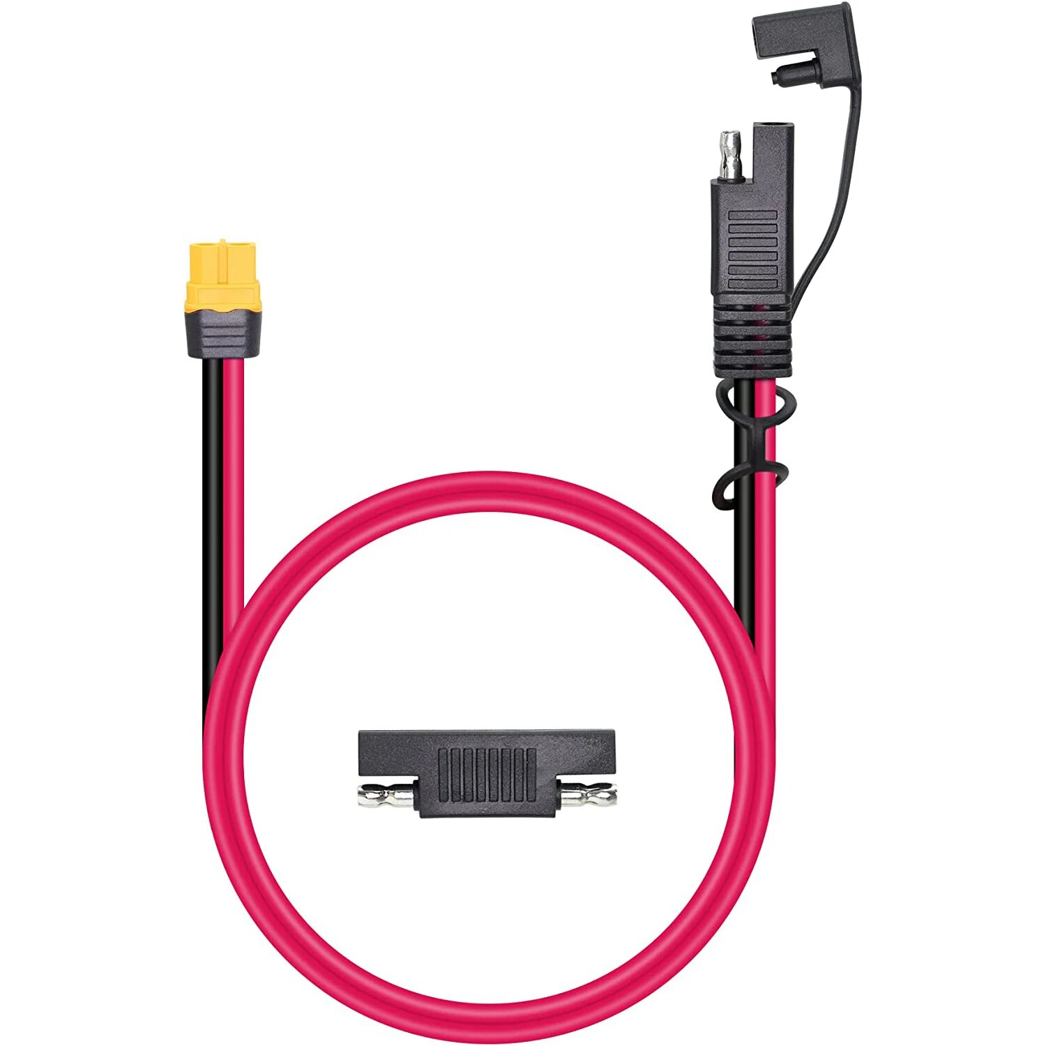 Переходник SAE к XT60, 12AWG кабель SAE для подключения солнечной панели, с обратным адаптером SAE для портативной электростанции и солнечной батареи