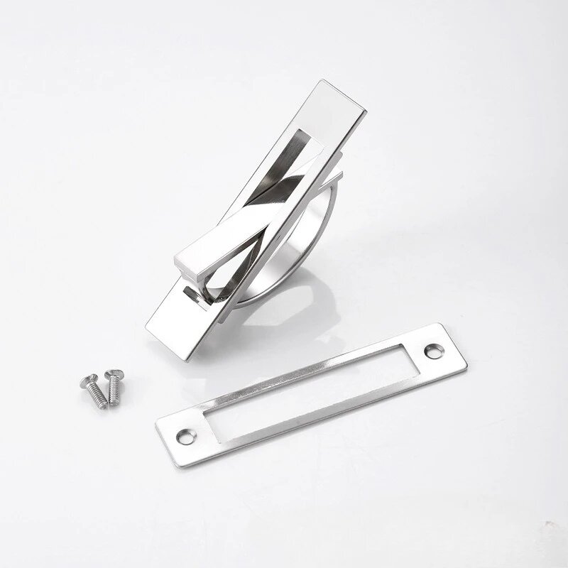 Ручка для шкафа из цинкового сплава, Brushed silver