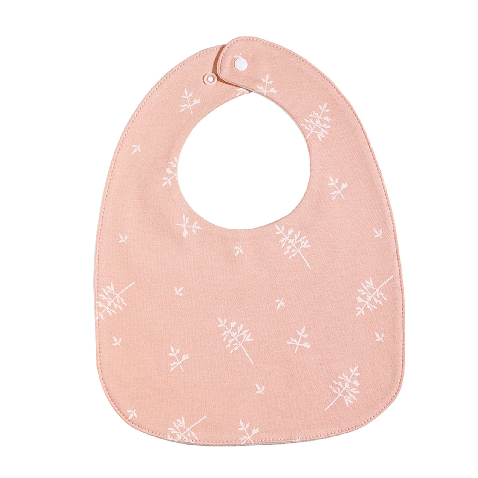 Детский слюнявчик розовый Pink Leaf INSULAR SU1033-2