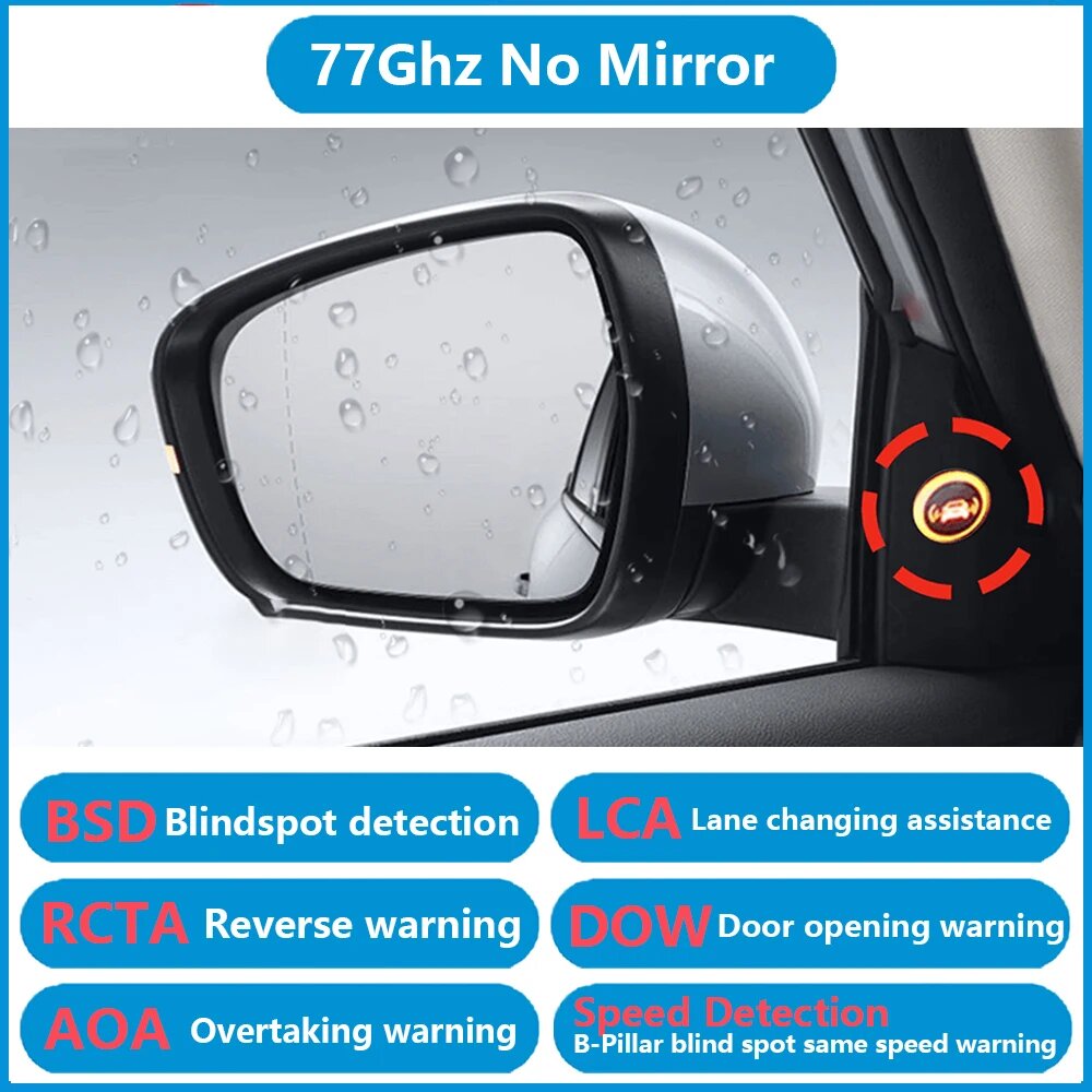 ZhuCamX BSD радар для Trumpchi GAC GS8 II ES9 2021-2025, 77Ghz No Mirror