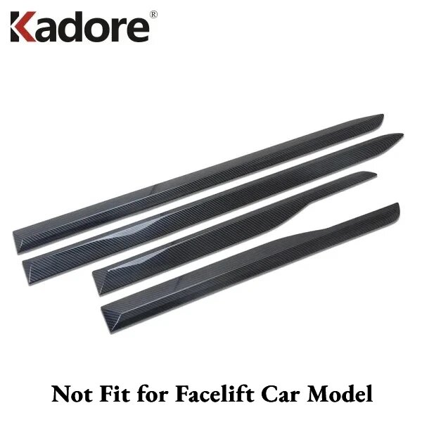 Для Hyundai Santa Fe 2019-2023 углеродное волокно, молдинг корпуса боковой Carbon Fiber Plastic