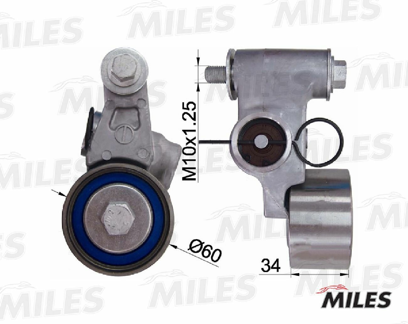 Натяжитель ремня ГРМ SUBARU LEGACY/FORESTER 1.6-2.0 96-, MILES AG01001