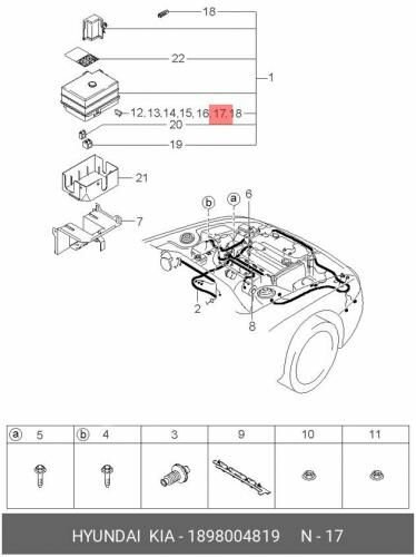 Предохранитель 30а Hyundai / Kia (Mobis) 1898004819