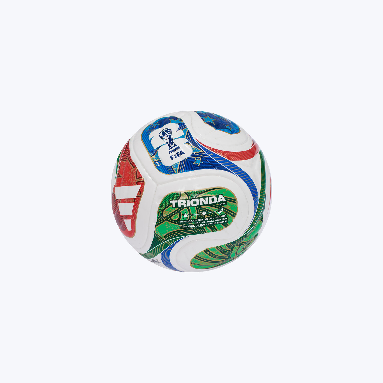 Сувенирный мяч Adidas World Cup 2026 Mini JD8034, размер 1, Белый - Зеленый