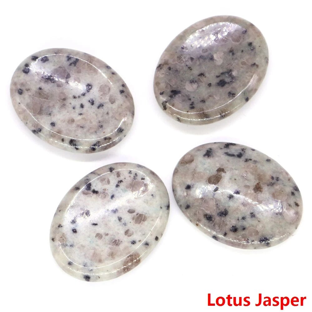 Кварцевые массажные камни 7 цветов 1pcs, Lotus Jasper
