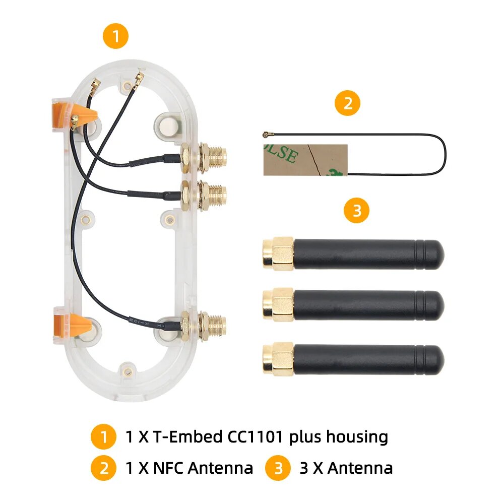 KIT LILYGO® T-Embed CC1101 Plus для внешней антенны
