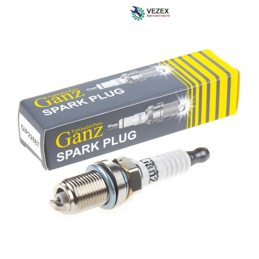 GANZ GIP22687 Свеча зажигания (2687) Iridium MITSUBISHI ASX/Lancer 9/10 1.8/2.0L mot.4B10/4G63 GANZ GIP22687