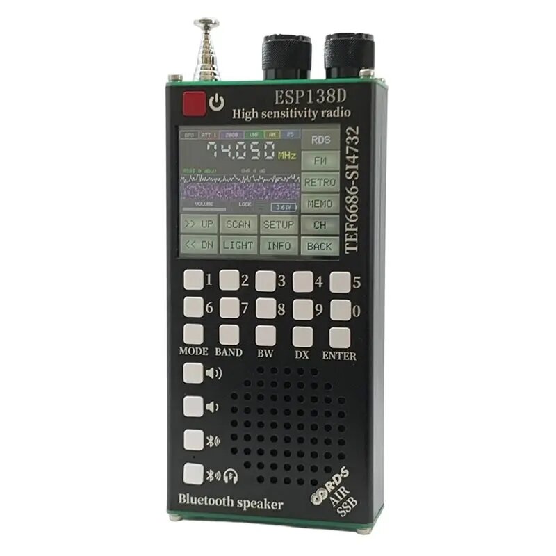 Радиоприемник ESP138D 2-в-1 FM/AM/SSB/AVЧ + Bluetooth