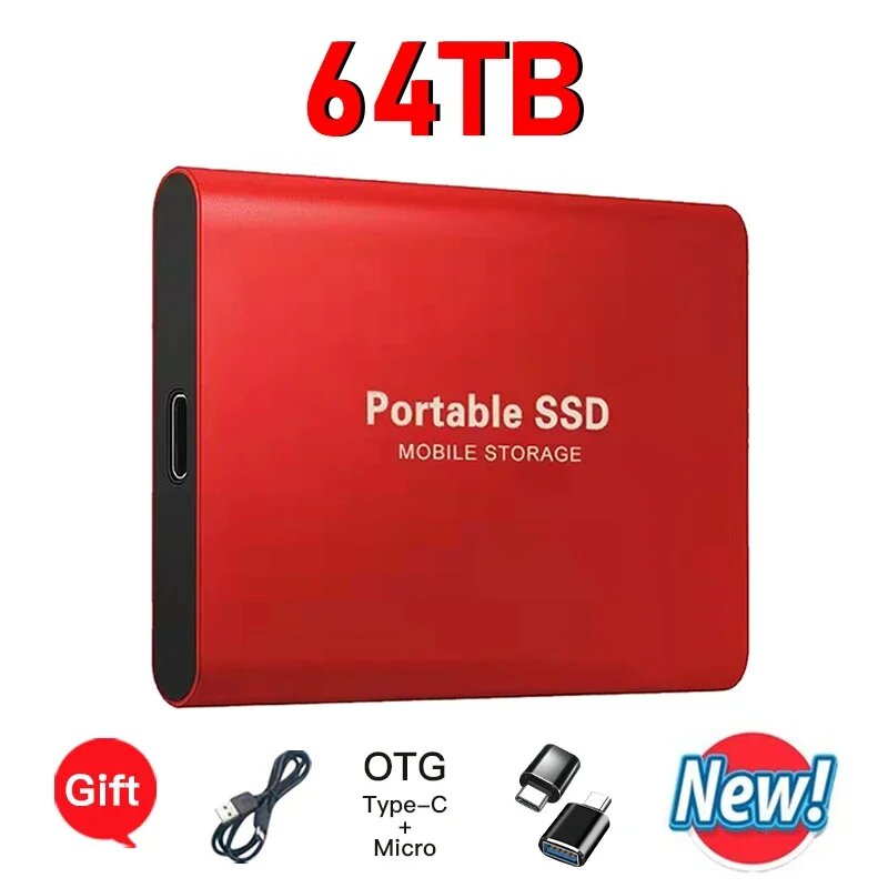 Портативный SSD 64TB, USB 3.1