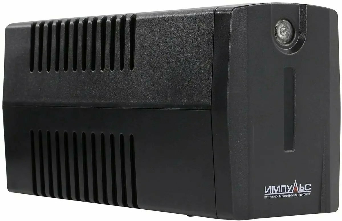 ИБП Импульс Юниор Смарт 800 black/JS80102, линейно-интерактивный, 800 ВА/480 Вт, 12 В, 7.5 Ач, холодный старт, черный