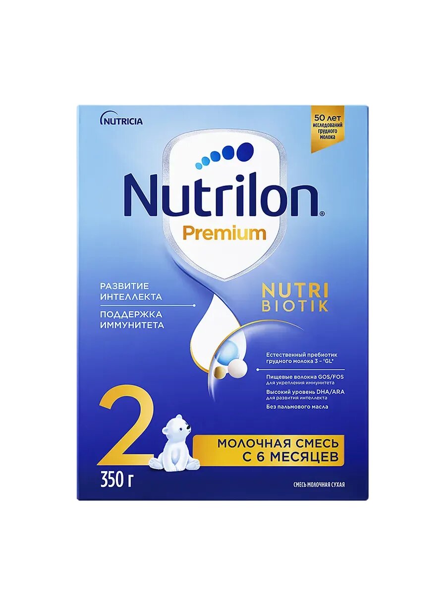 Nutricia Нутрилон 2 Premium NutriBiotik Сухая молочная смесь с 6 мес 350 г 1 шт