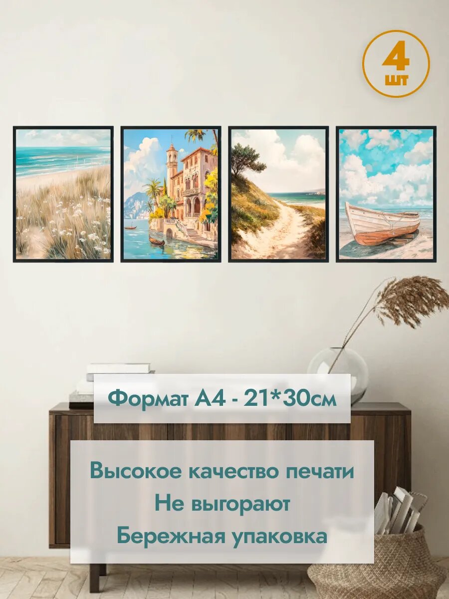 Интерьерные летние Постеры