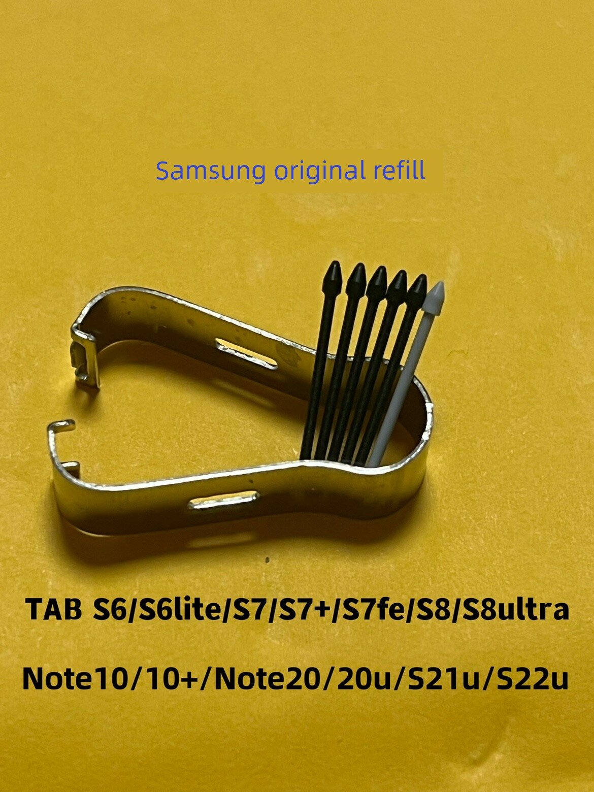 Оригинальные сменные наконечники S Pen для Samsung S7/S7+/S7FE - 5 черный фетр