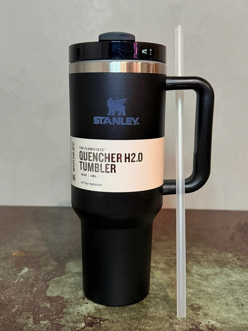 Термокружка Stanley FlowState с трубочкой 1,18 л / Морская волна