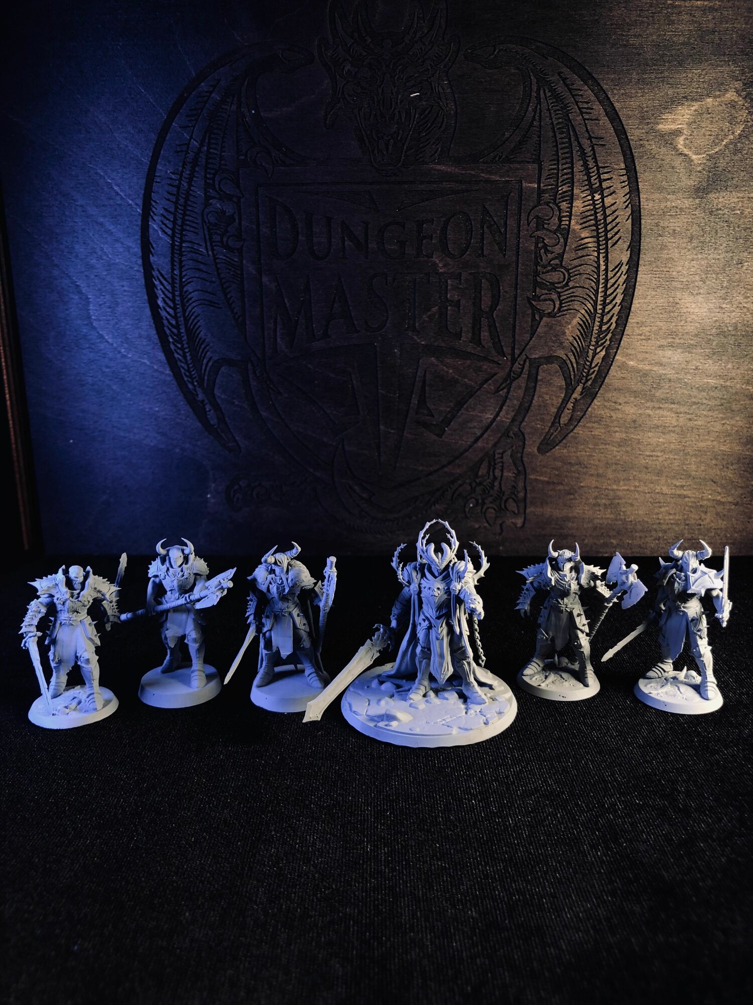 Набор адских рыцарей - Миниатюра для настольных игр DnD, ДнД, Dungeons & Dragons, Pathfinder.