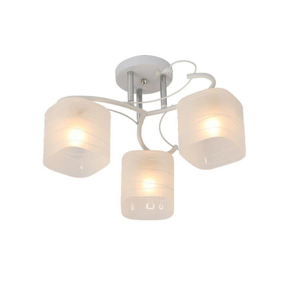 Люстра потолочная Schaffner Cuesta E27 120 Вт 15 кв. м (4310-3 WH)