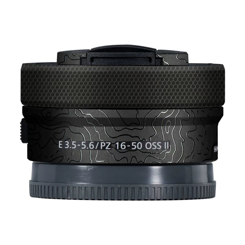 Защитная пленка для объектива Sony 16-50mm II, полное покрытие, клей 3M, контурная линия черного