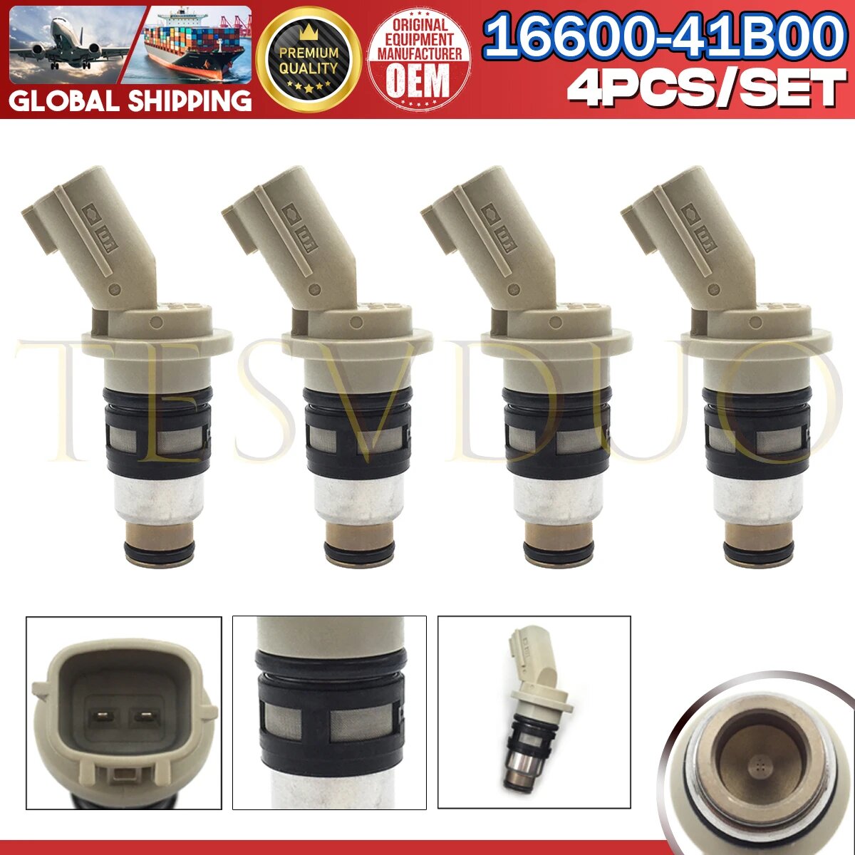 4 шт. топливные форсунки 16600-41B00 для Nissan March K11 1,0 1,3 хэтчбек 1992-2003 16600-93Y00 A46-H02