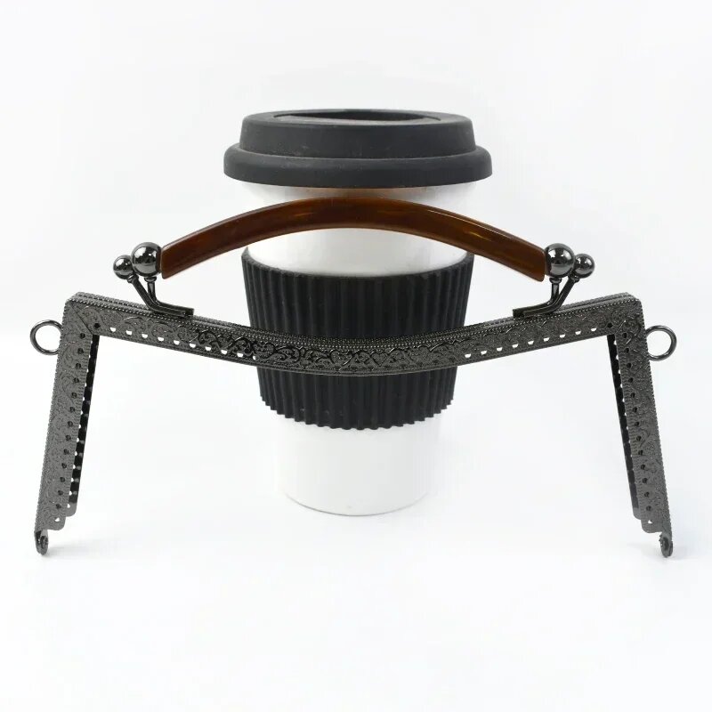 1 шт. Meetee 21 см металлическая тисненная ручка для сумки, рамка для кошелька, застежка-поцелуй для женщин, ручки для сумок, швейные кронштейны, аксессуары для сумок «сделай сам»