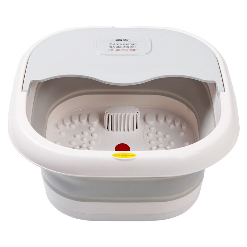 Новая модель ведра для ванночки для ног с полностью автоматическим подогревом, портативная складная ванночка для спа, массажная ванночка для ног для домашнего использования, электрическое подогревание с постоянной температурой