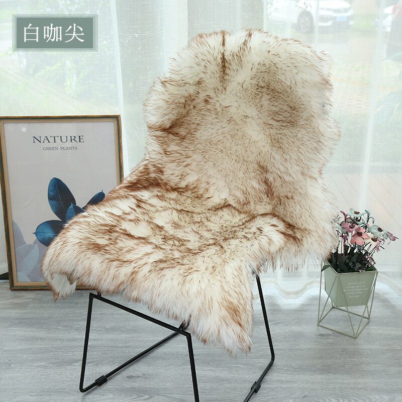 Поставка цельного ковра из овчины для спальни, прикроватного дивана, плюшевого коврика, окна, шезлонга, оптовая продажа