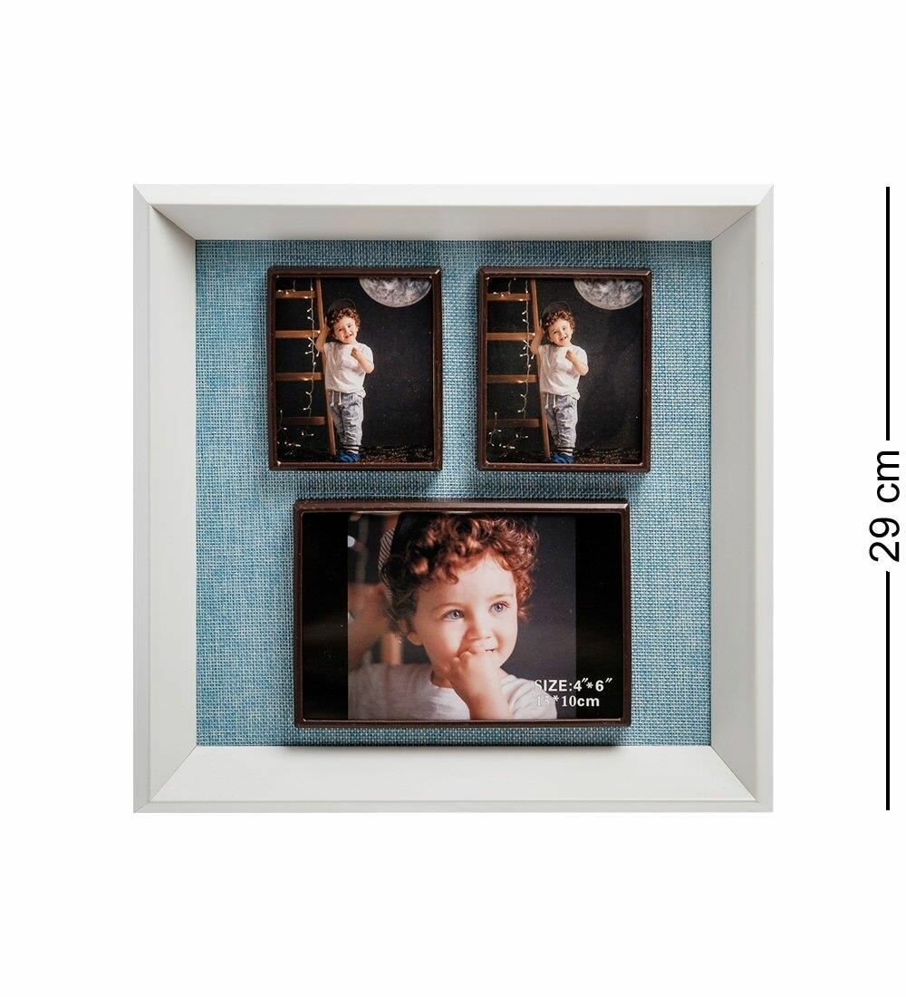 Панно из фоторамок на магните A2116092 Art Home, Пластик, ткань, магнит
