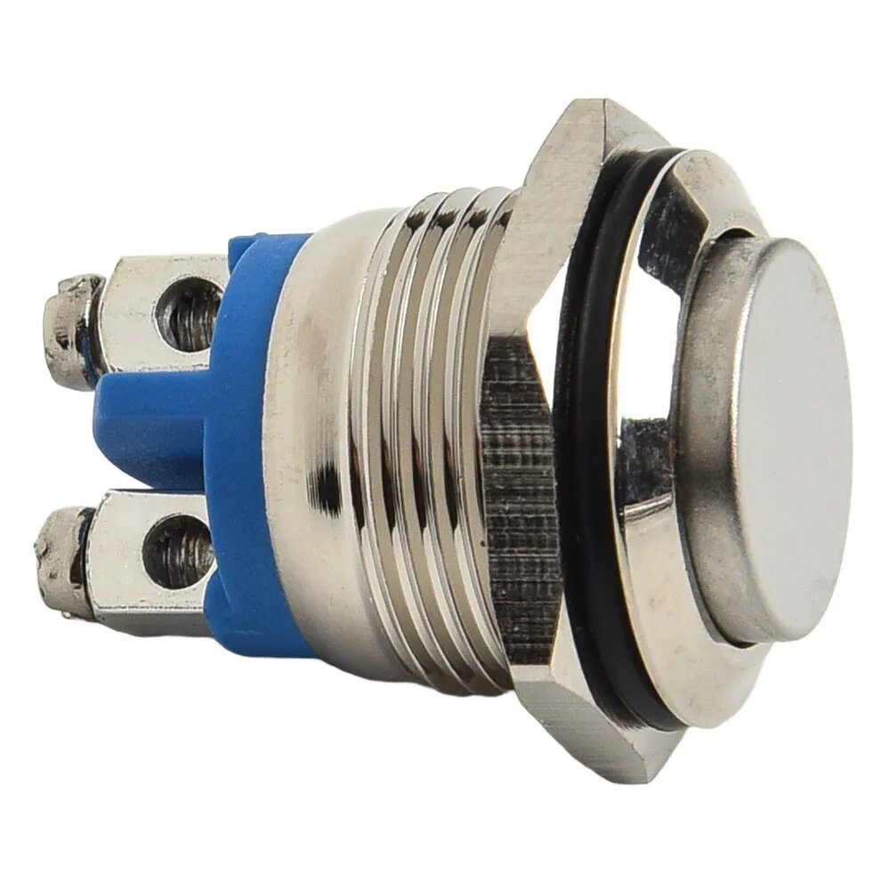 OZ-NBYS 12 В 16 мм металлическая водонепроницаемая кнопка мгновенного действия NO переключатель пуск латунь