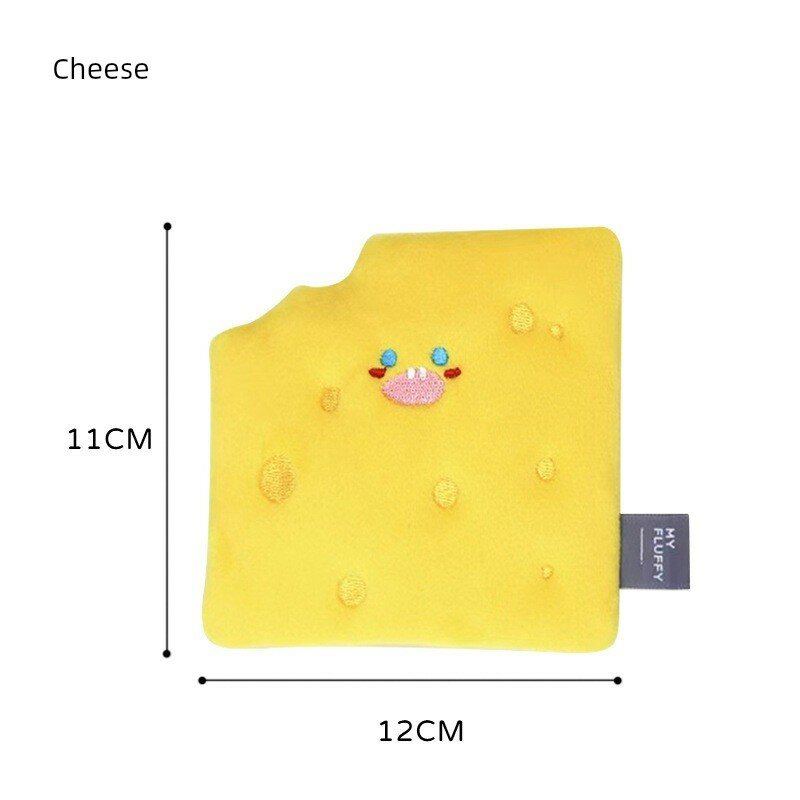 Игрушка в форме сыра для собак, милый дизайн, прочная, скрывает еду, подходит для умственной стимуляции