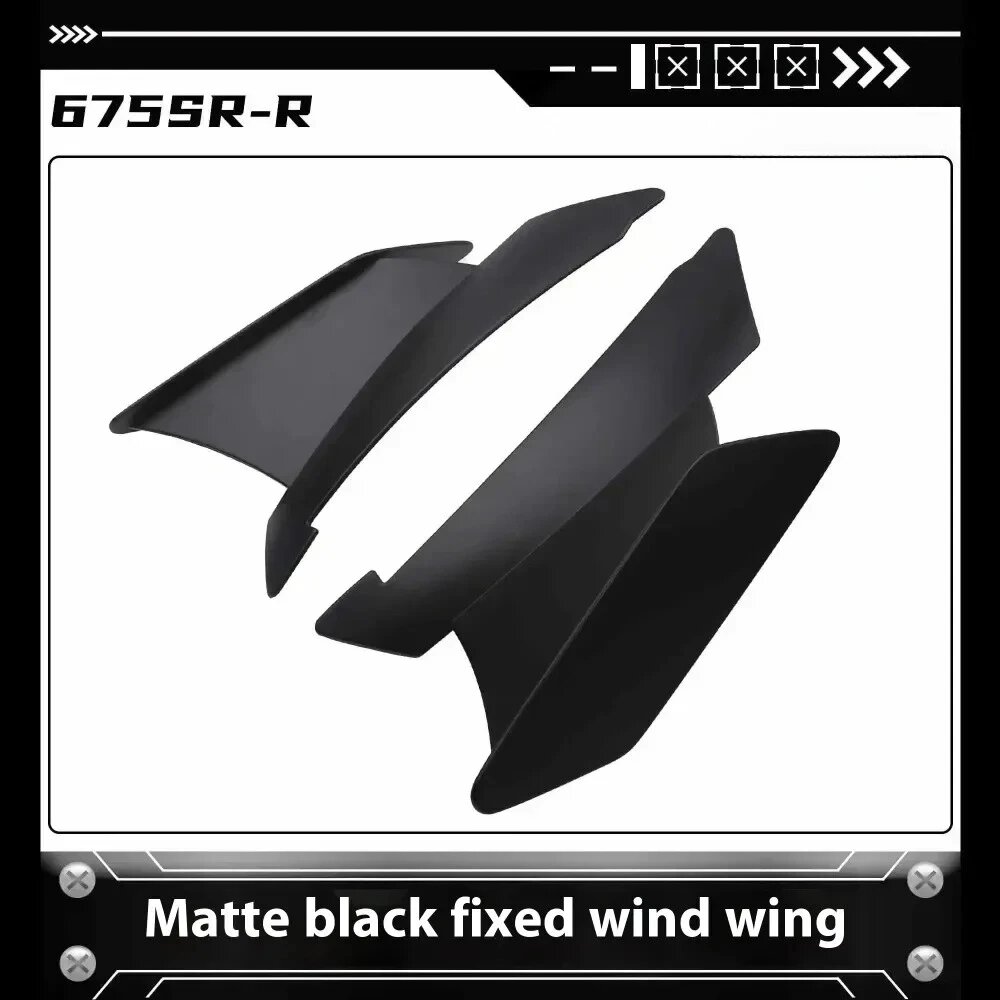 Для CFMOTO 675SR 675SR-R 675SRR 675sr-r мотоциклетное фиксированное ветровое крыло, переднее аэродинамическое крылышко, аксессуары для обтекателя из углеродного волокна