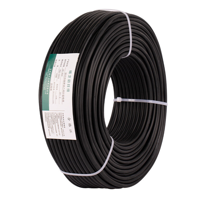 Национальный стандарт чистого медного провода RVV, многожильный экранированный провод 2 3 4 5 жил 0.75 2.5 4 6 квадратный трехфазный кабель