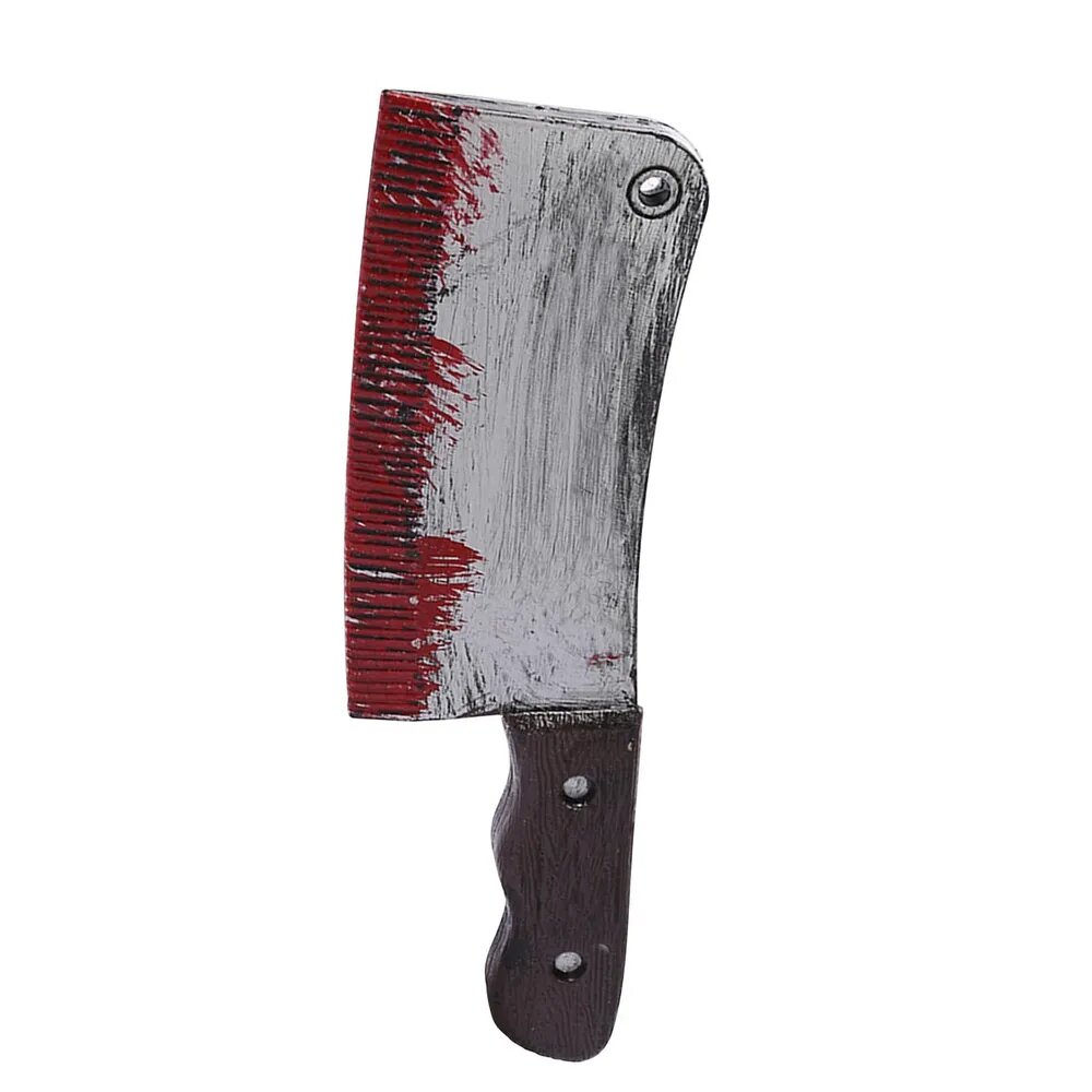 Игрушечное оружие, Искусственный пластиковый нож, Окровавленный тесак